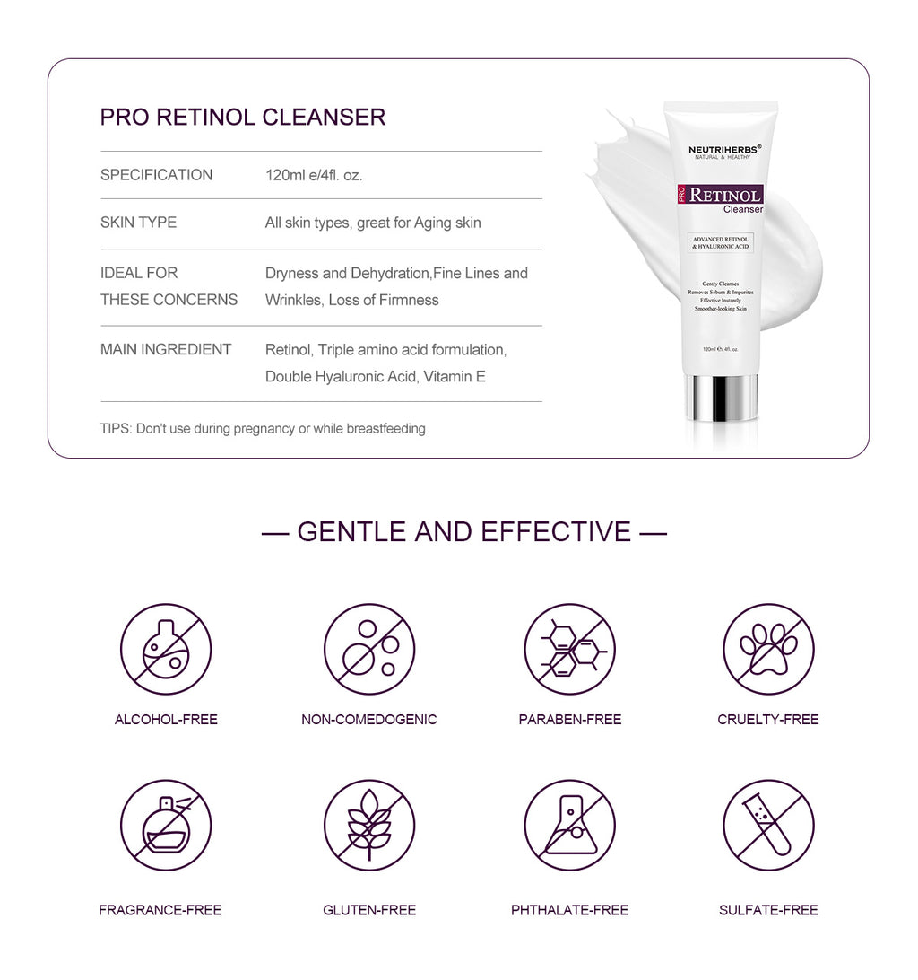 Pro Retinol Anti Aging Cleanser – Neutriherbs